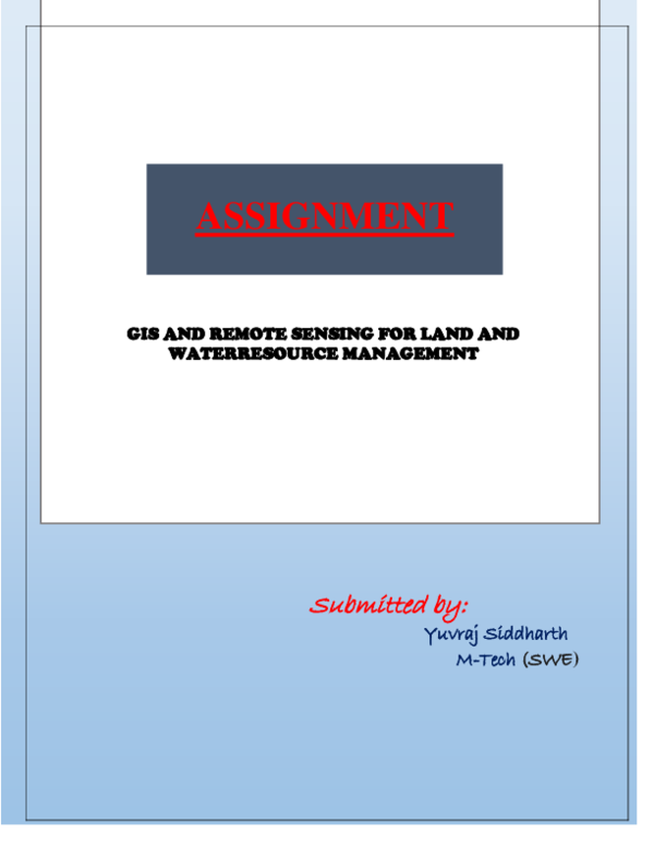 Pdf Gis And Remote Sensing For Land And Water Resource Management
