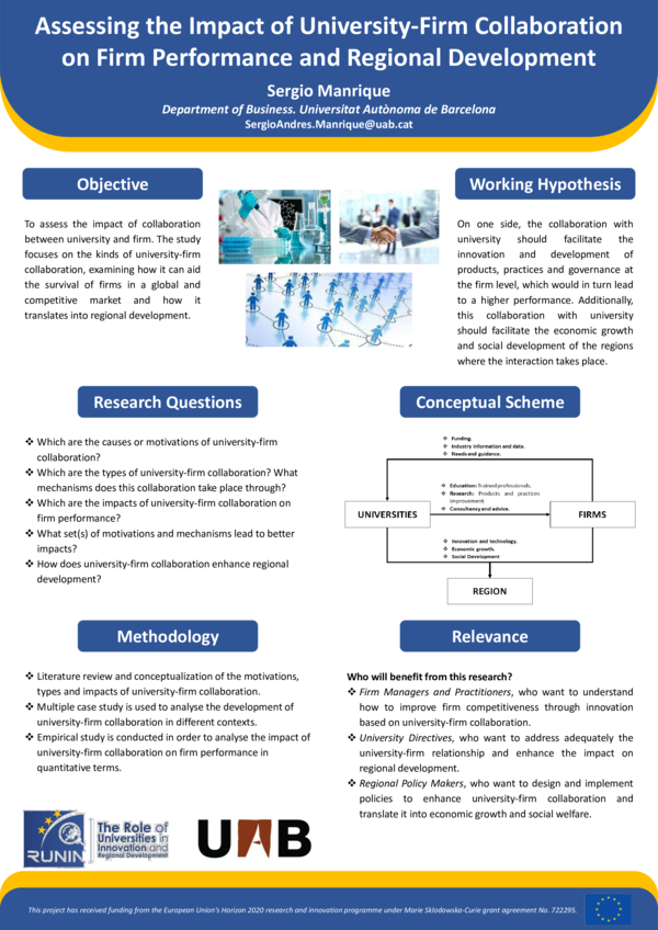 (PDF) PhD Project Poster: Assessing the Impact of University-Firm ...