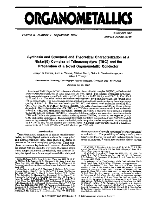 (PDF) Synthesis and structural and theoretical characterization of a ...