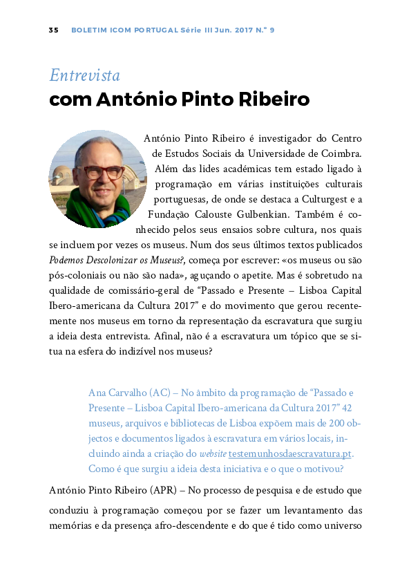 (PDF) Entrevista com António Pinto Ribeiro