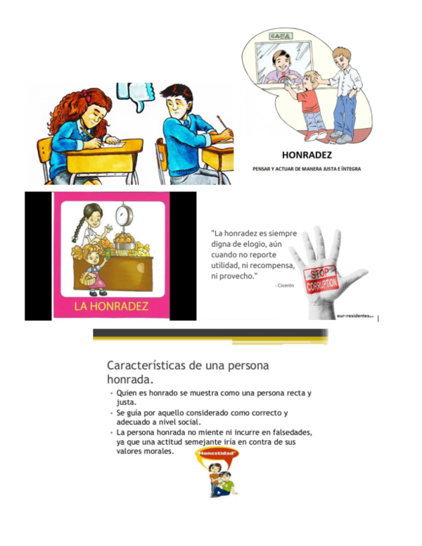 (DOC) Definición de Honradez