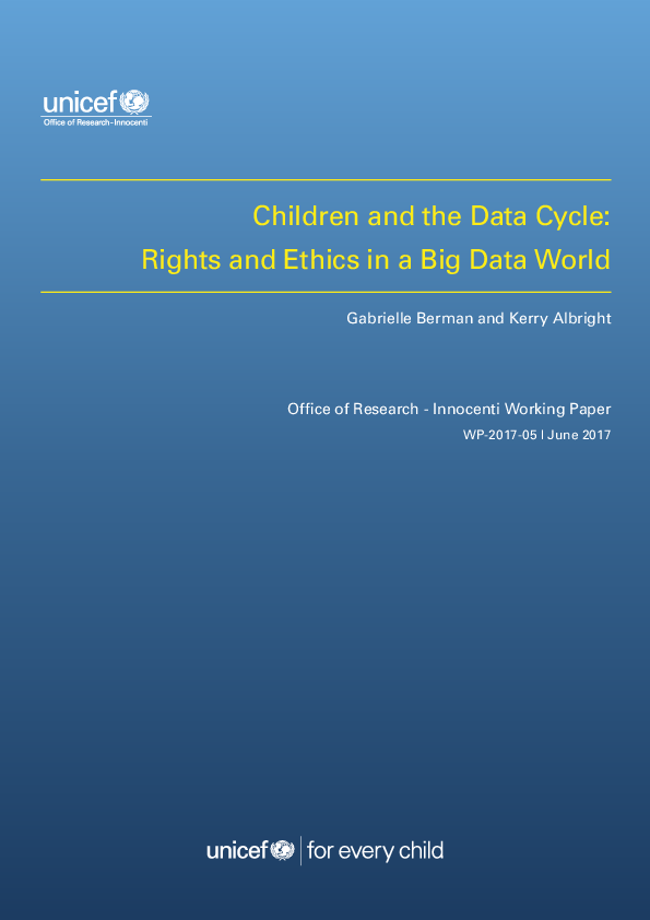 (PDF) Children and the Data Cycle: Rights and Ethics in a Big Data World
