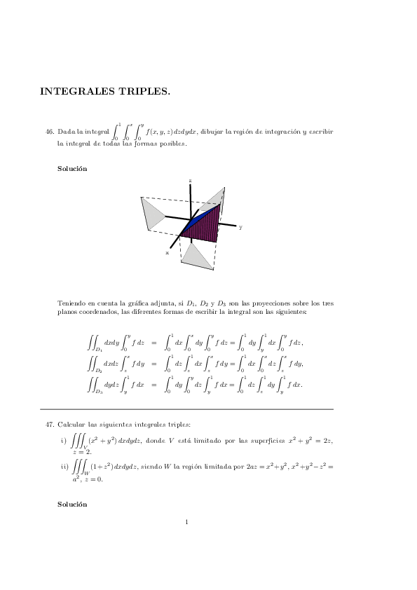 (PDF) INTEGRALES TRIPLES
