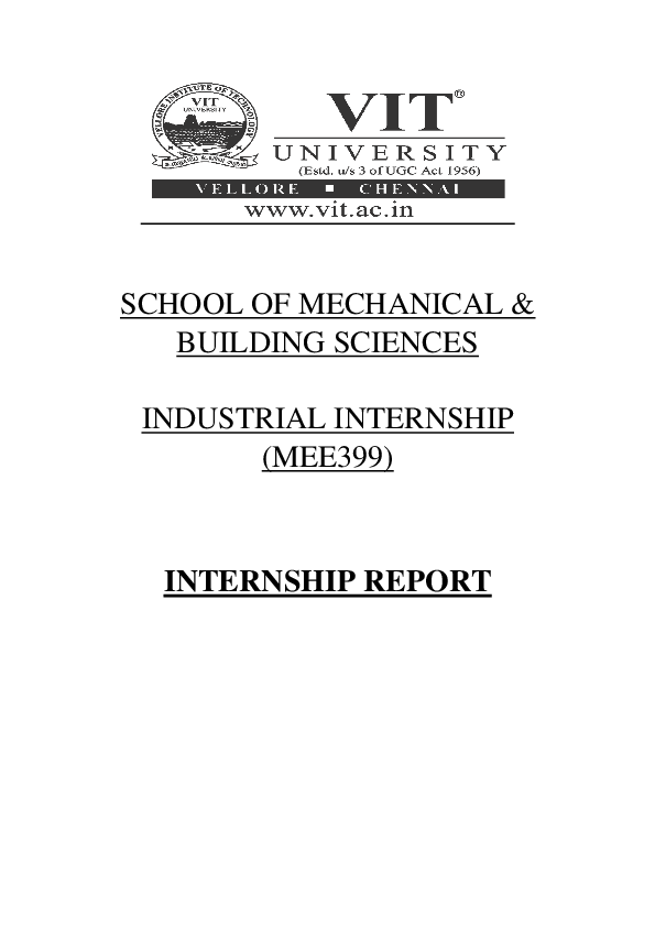 (DOC) Summer Training Report Final