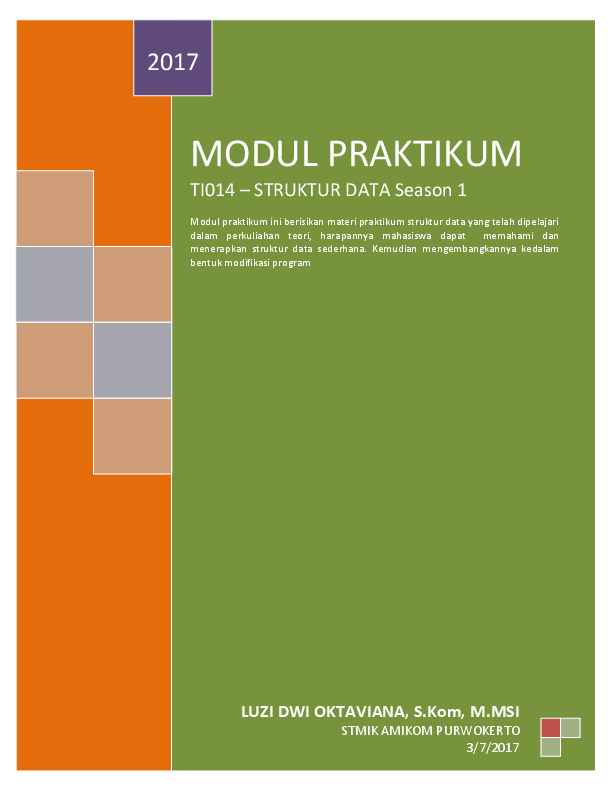 (PDF) MODUL PRAKTIKUM TI014 – STRUKTUR DATA Season 1