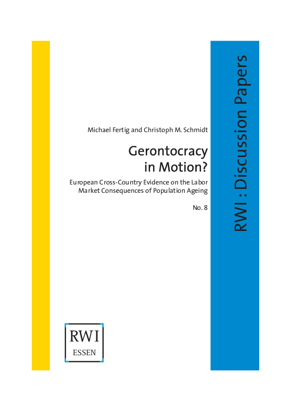 (PDF) Gerontocracy in Motion? European Cross-Country Evidence on the ...