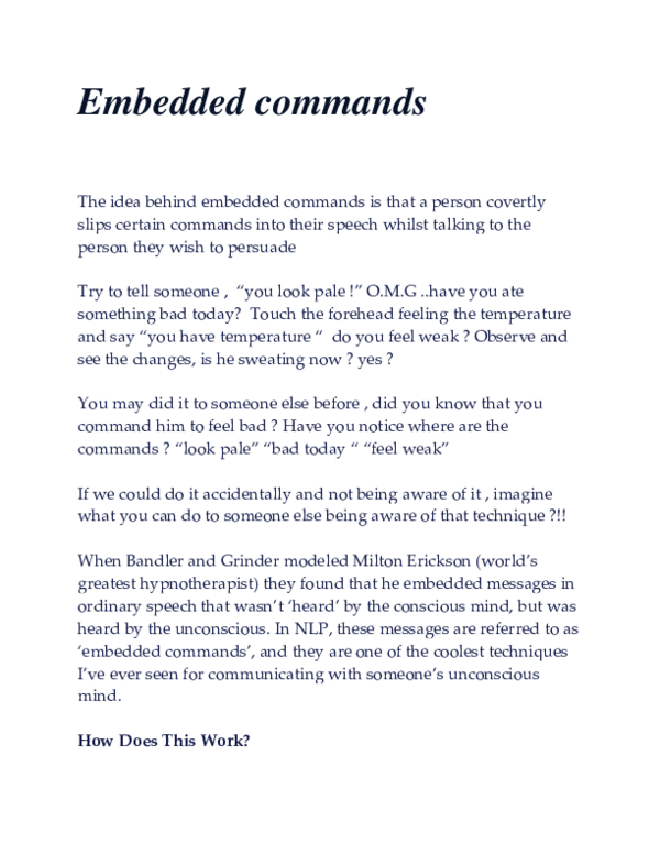 (DOC) Embedded commands