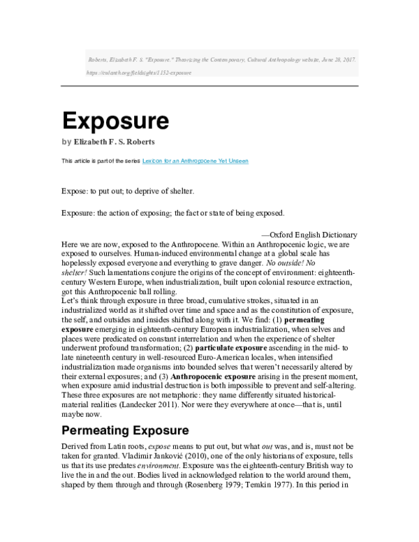 (PDF) Exposure
