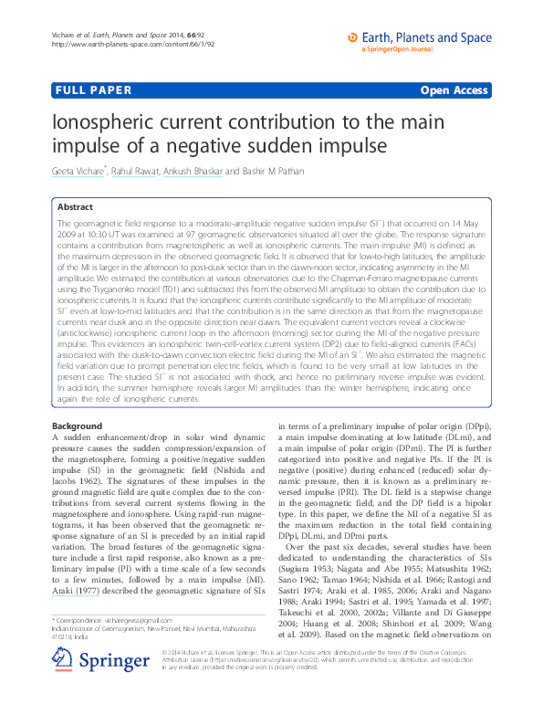 (PDF) Ionospheric current contribution to the main impulse of a ...