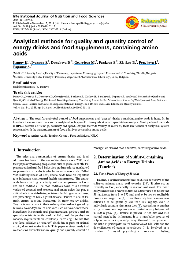 (PDF) Analytical methods for quality and quantity control of energy ...
