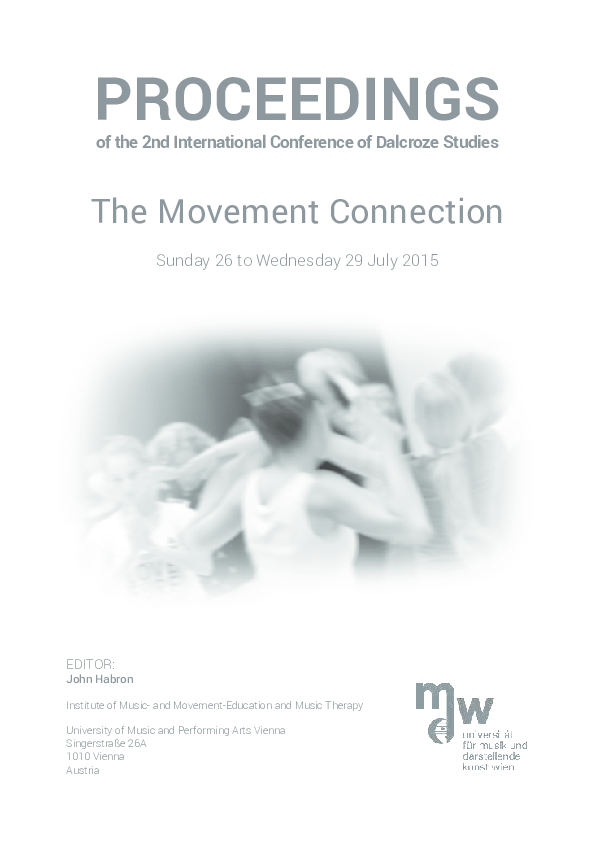 (PDF) 2nd International Conference of Dalcroze Studies, 'The movement ...