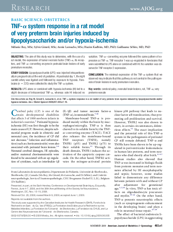 (PDF) Neuroprotective effect of neotrofin in a neonatal rat model of ...