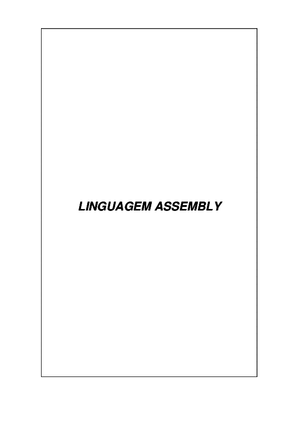(PDF) Z80 Linguagem Assembly
