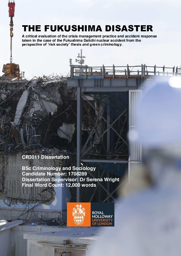 (PDF) THE FUKUSHIMA DISASTER: A critical evaluation of the crisis ...