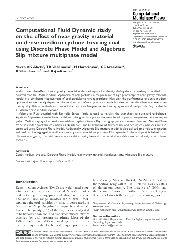 (PDF) Computational Fluid Dynamic study on the effect of near gravity ...