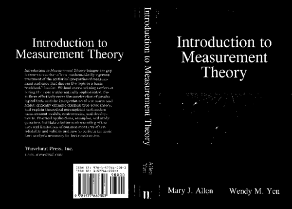(PDF) Introduction to Measurement Theory