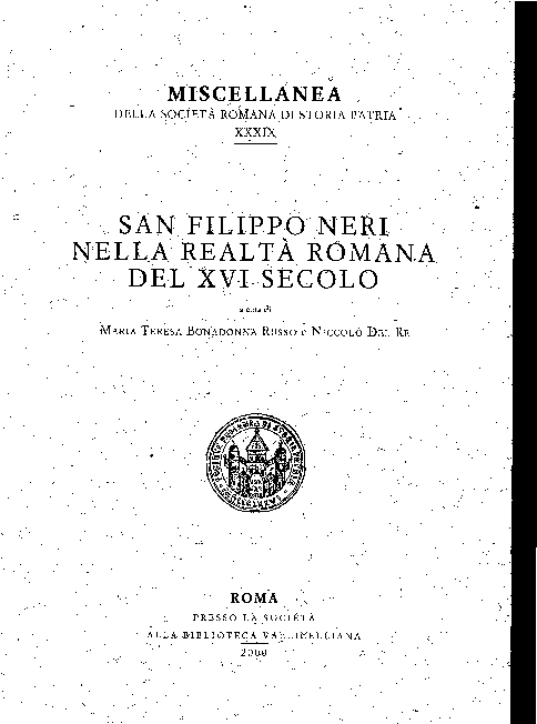 (PDF) San Filippo Neri, le catacombe di S. Sebastiano e le origini dell’archeologia cristiana ...