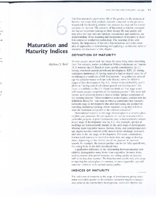(PDF) Maturity Indices