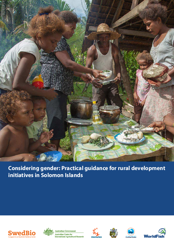 (PDF) Considering gender: Practical guidance for rural development ...