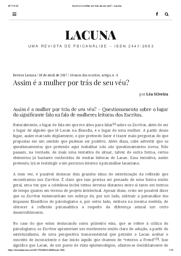 Pdf Assim é A Mulher Por Trás De Seu Véu Questionamento Sobre O