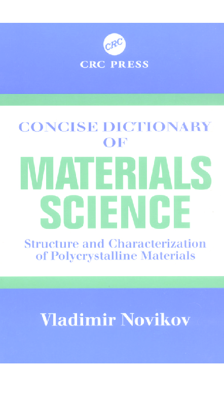 (PDF) Dictionary of Materials Science