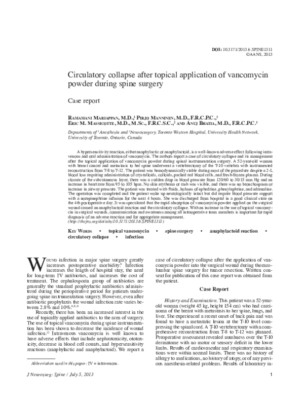 (PDF) Mariappan- Vancomycin allergic reaction- JNS 2013.pdf