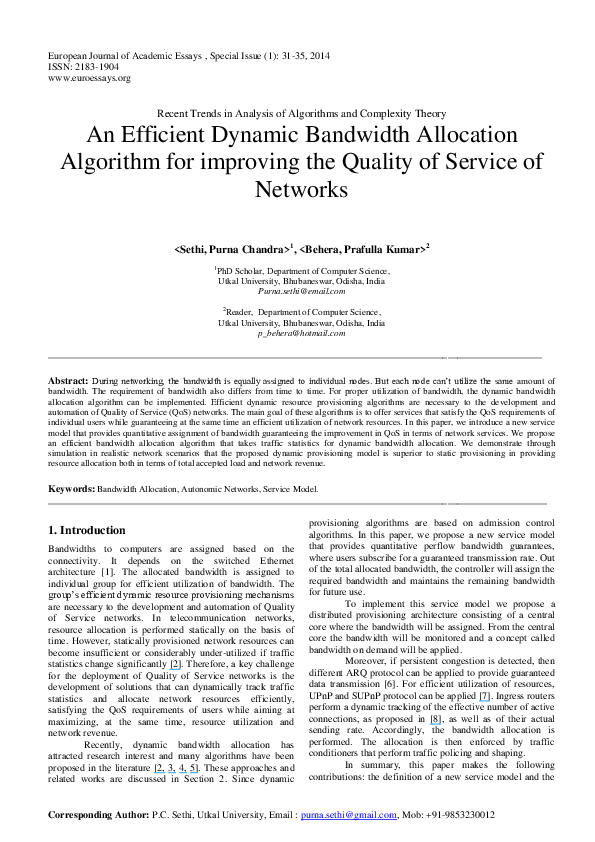 Pdf Data Structure For A Time Based Bandwidth Reservations Problem Andrej Brodnik