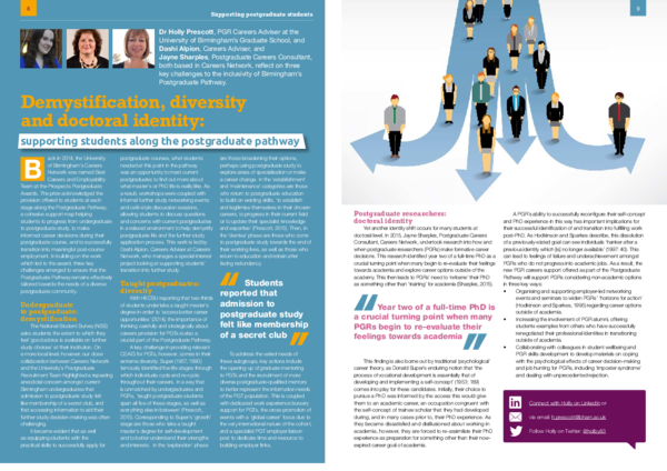 (PDF) Demystification, Diversity and Doctoral Identity: Supporting ...