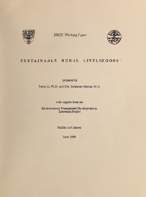 (PDF) Sustainable Rural Livelihoods