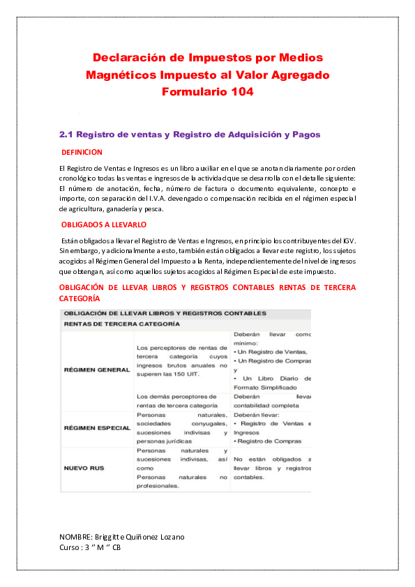 (DOC) Declaración de Impuestos por Medios Magnéticos Impuesto al Valor ...