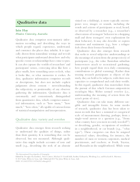 (PDF) Qualitative data