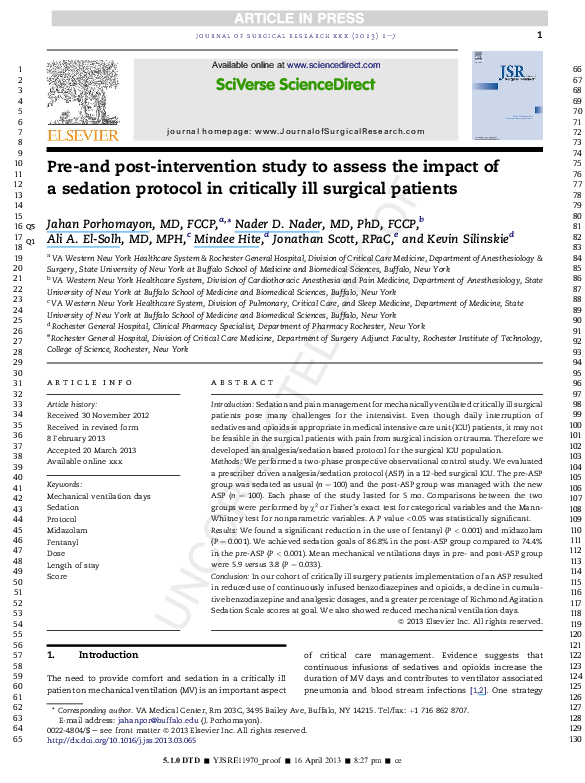 (PDF) Pre- and post-intervention study to assess the impact of a ...
