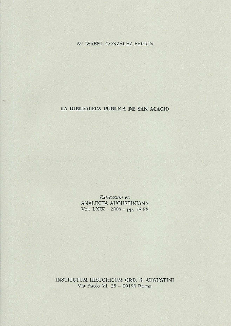 (PDF) La Biblioteca Publica de San Acacio