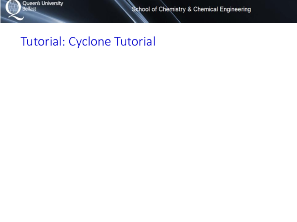 (PDF) Tutorial: Cyclone Tutorial
