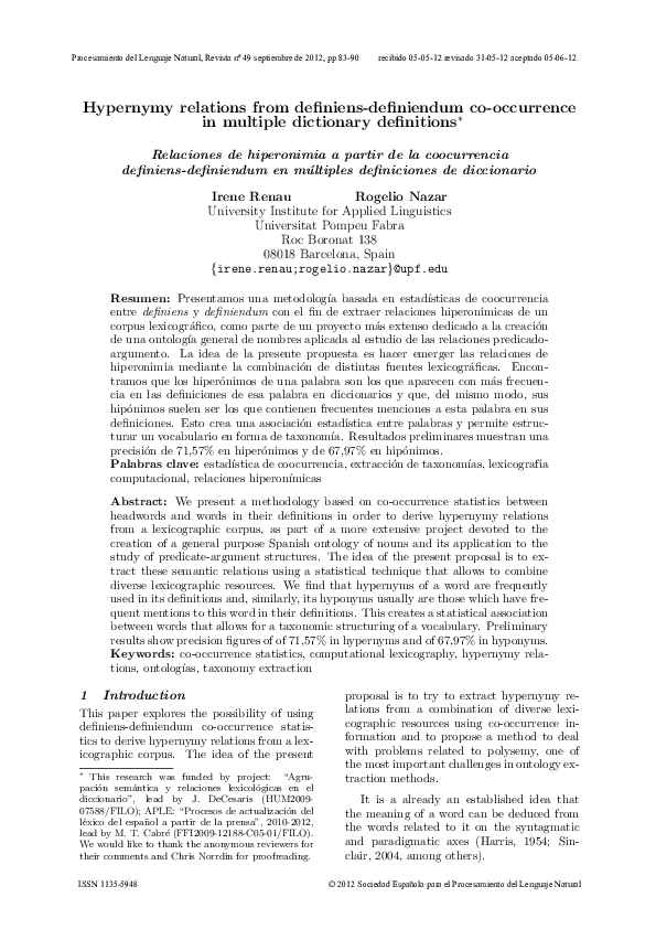 (PDF) Hypernymy relations from definiens-definiendum co-occurrence in ...