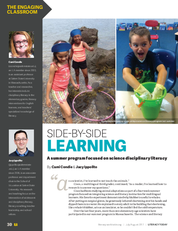 (PDF) Side-by-side learning: A summer program focused on science ...