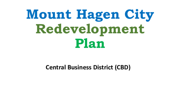 (PDF) Mount Hagen City Redevelopment Plan Central Business District ...