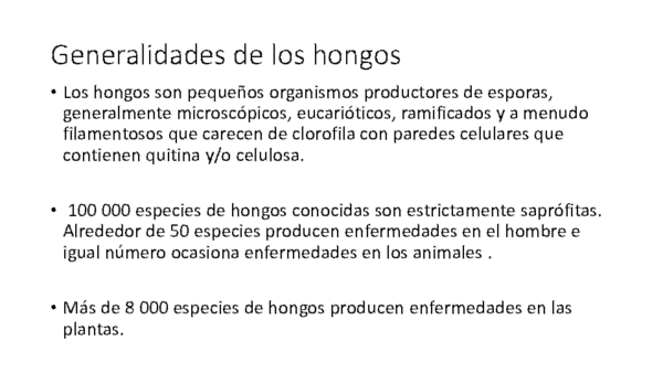 (PPT) Generalidades de los hongos