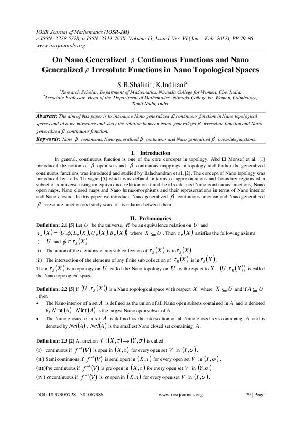 (PDF) On Nano Forms Of Weakly Open Sets | Carmel Richard - Academia.edu