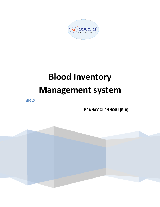 (DOC) Blood Inventory Management System