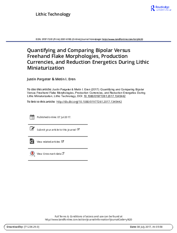 (PDF) Quantifying and Comparing Bipolar Versus Freehand Flake ...