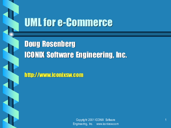 (PDF) UML for e-Commerce
