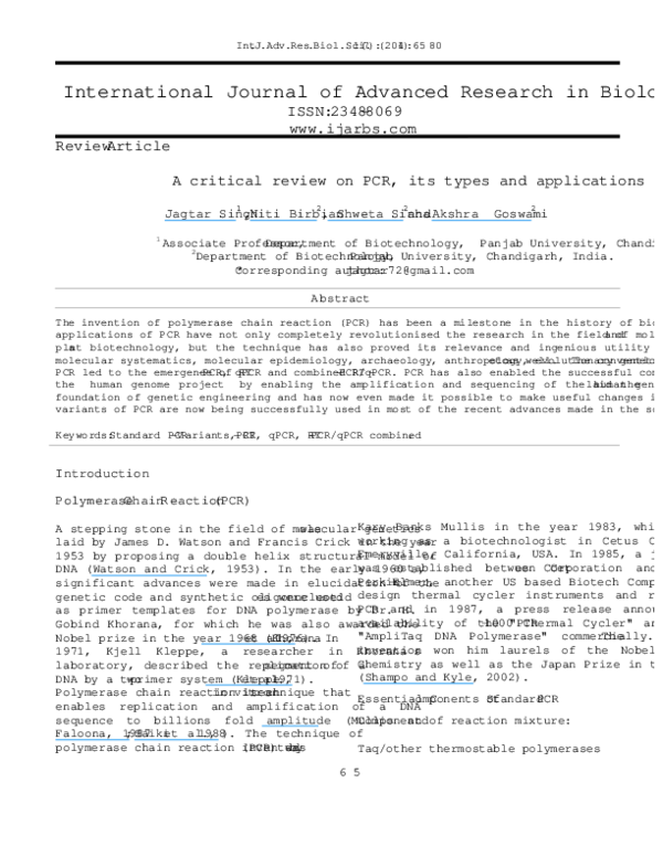 (PDF) International Journal of Advanced Research in Biological Sciences ...
