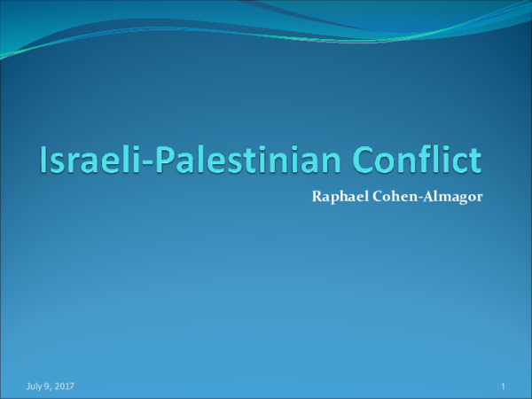(PPT) Israeli-Palestinian Conflict-Limmud 2017.ppt