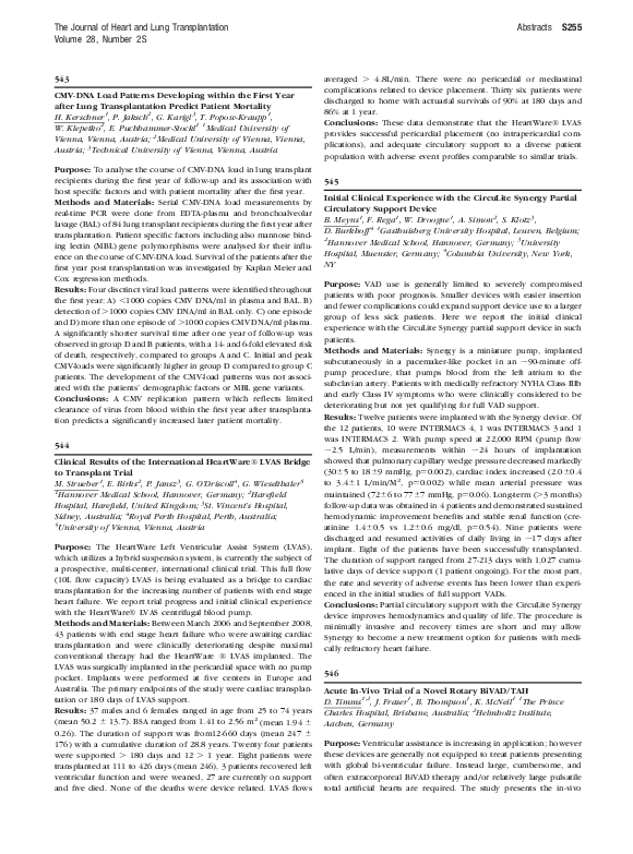 (PDF) 545: Initial Clinical Experience with the CircuLite Synergy ...