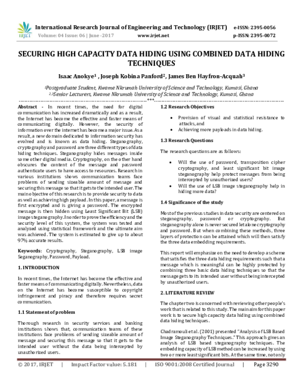 (PDF) SECURING HIGH CAPACITY DATA HIDING USING COMBINED DATA HIDING TECHNIQUES