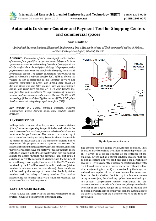 (PDF) Automatic Customer Counter and Payment Tool for Shopping Centers ...