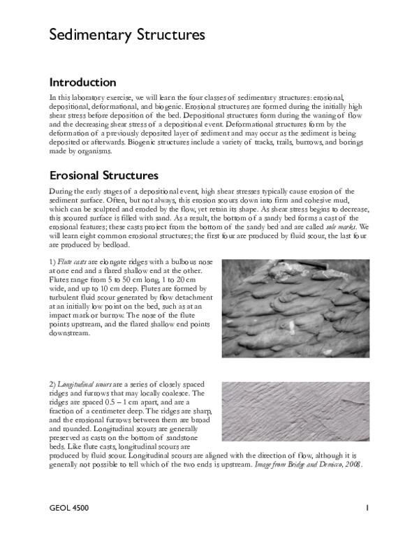 (PDF) Sedimentary Structures