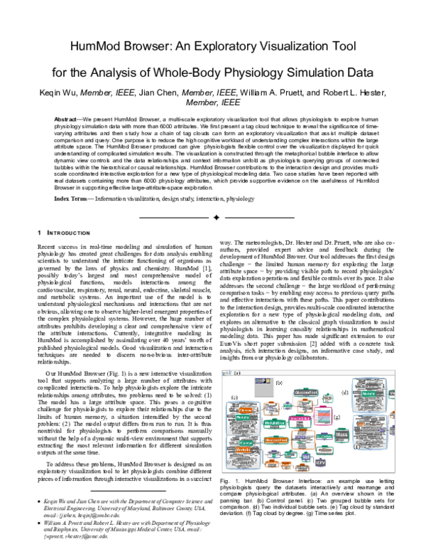 (PDF) HumMod Browser: An Exploratory Visualization Tool for the ...