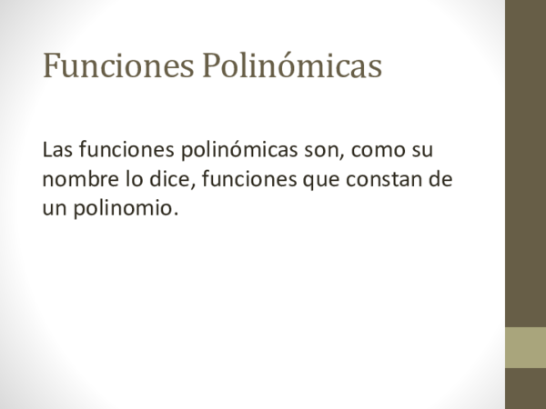 (PPT) Funciones Polinómicas-Calculo